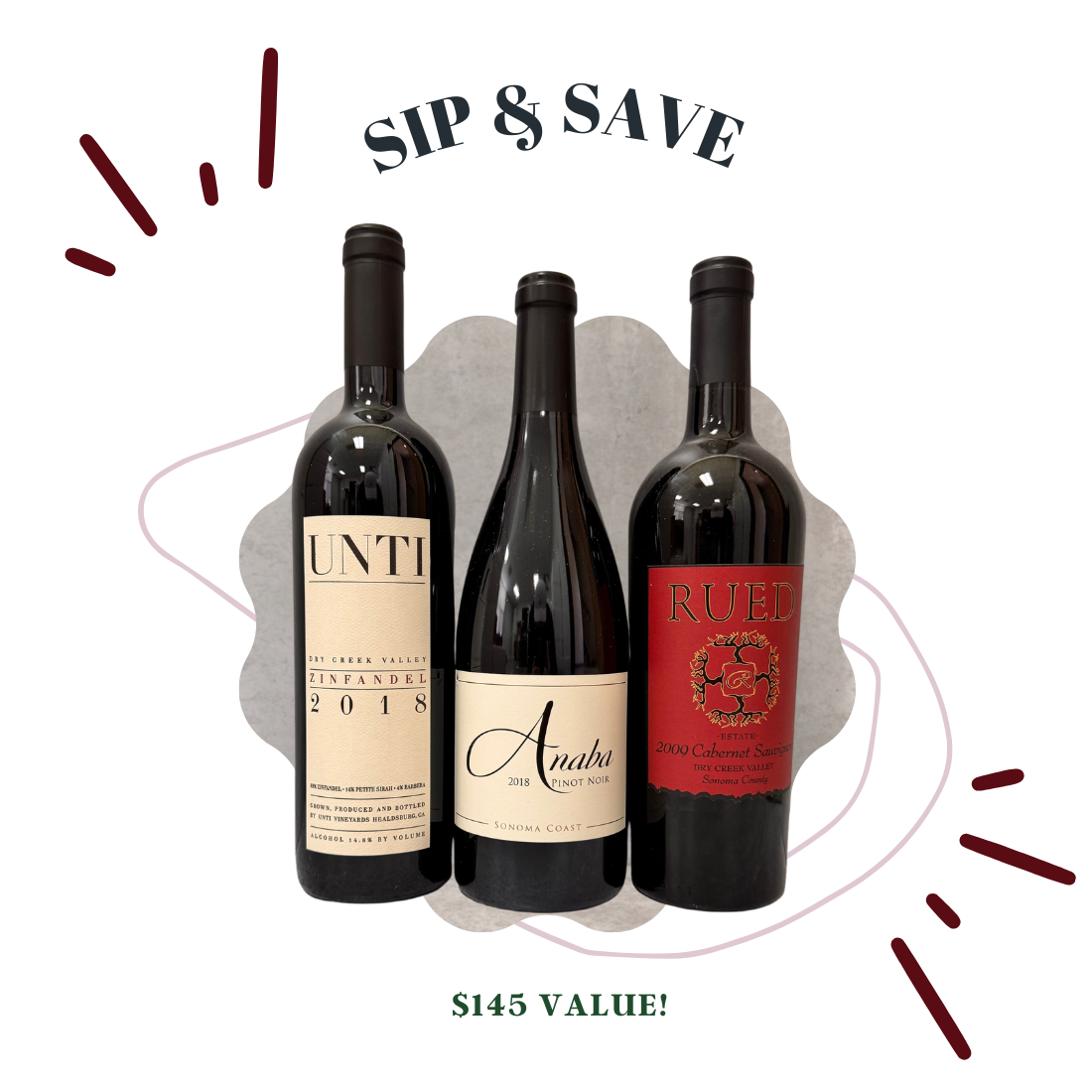 *Featured Wine 3- Pack – Wags & Wine